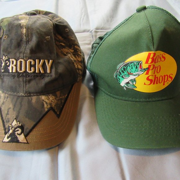 Bass Pro Shops | Accessories | Mens Vtg Fishing Hunting Baseball Caps ...